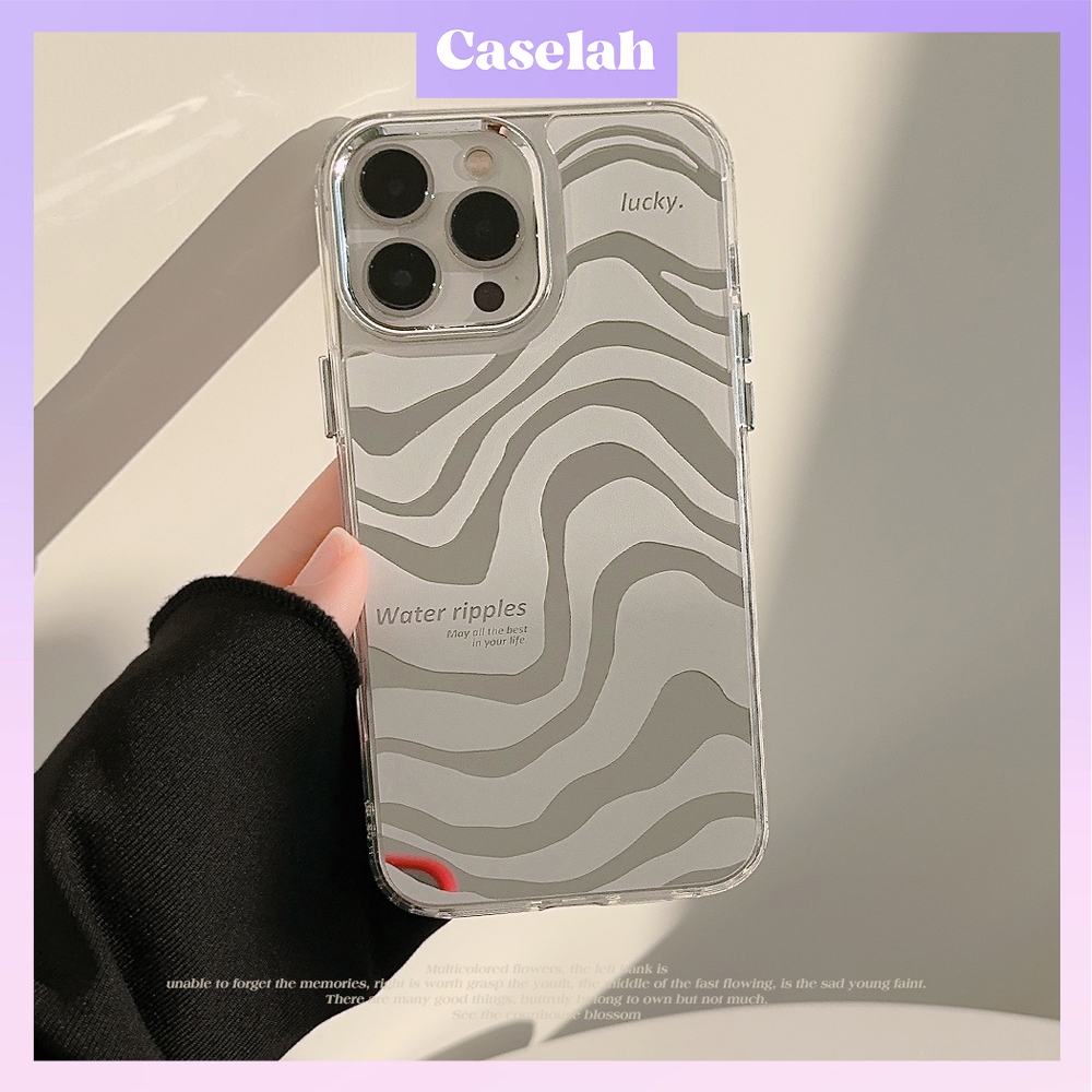 Jual IPHONE CASE CLEAR WAVE PATTERN SOFTCASE CERMIN KACA BEAUTY ...