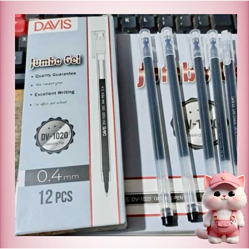 Jual N191 ( 12 PCS ) Pulpen Gel Davis / Pen Davis JUMBO Gel ( Lusin ...