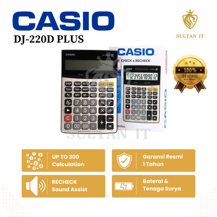 Jual Kalkulator Casio DJ-220D Plus Original | Shopee Indonesia
