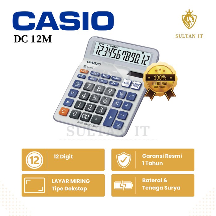 Jual Kalkulator Casio DC 12M Original | Shopee Indonesia