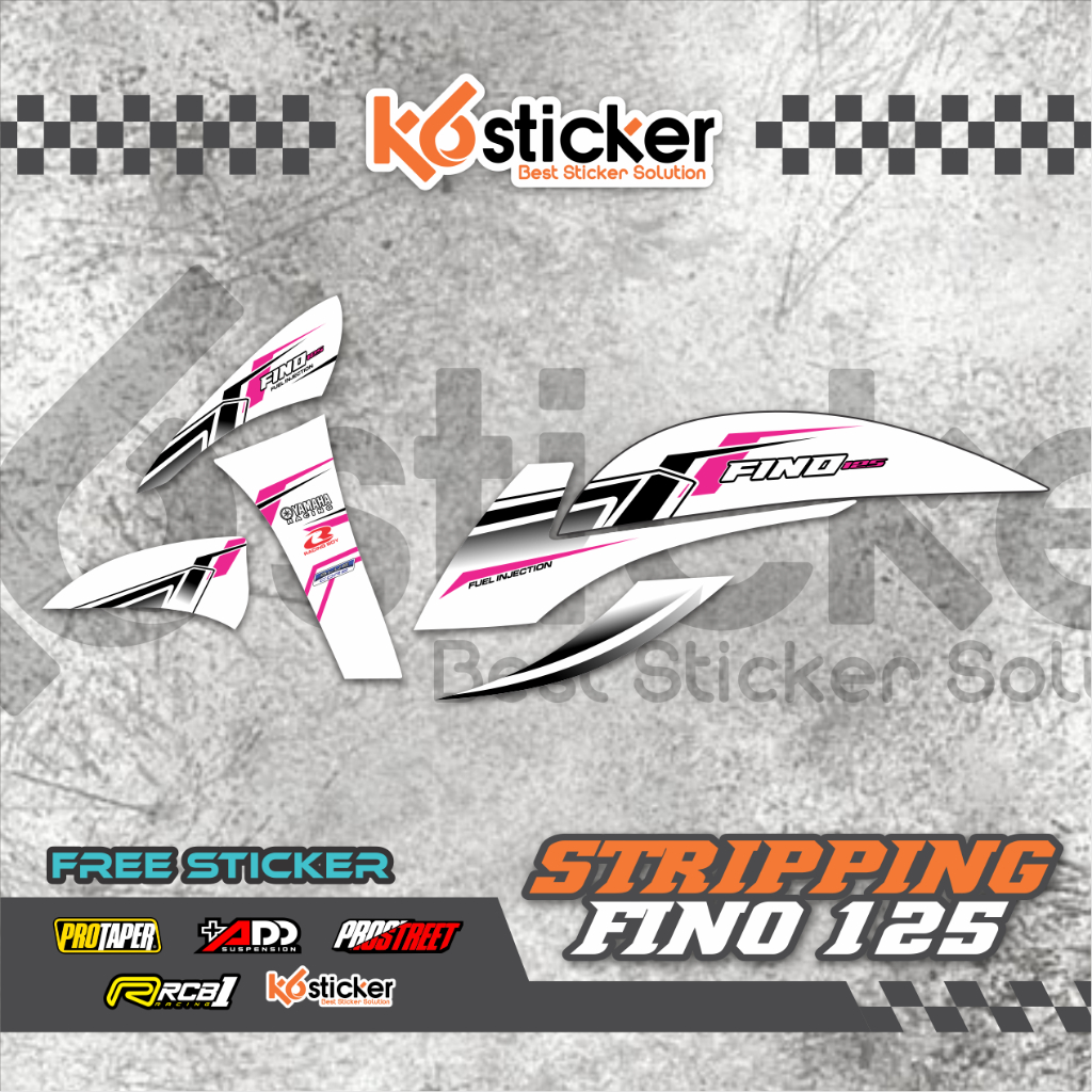 Jual Stiker Fino FI 125 Decal Striping Fino FI 125 Premium Racing ...