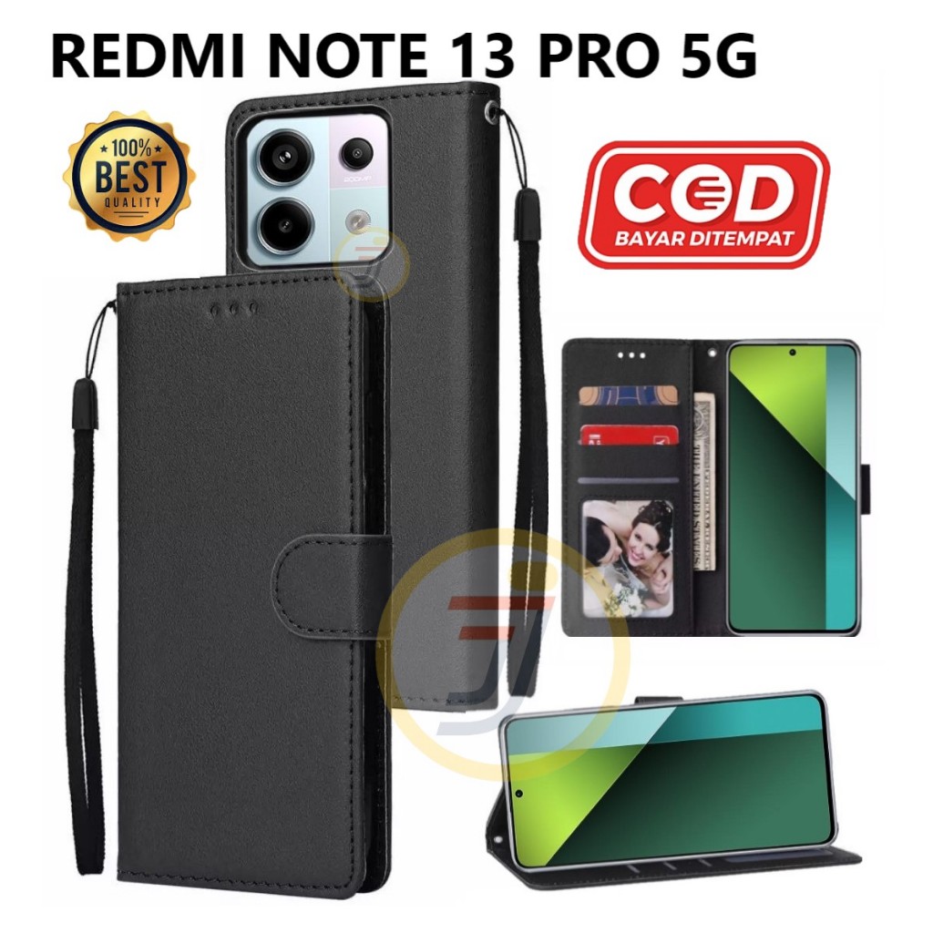 Jual Flip Cover Xiaomi Redmi Note 13 Pro 5G Premium Flip Case Wallet ...