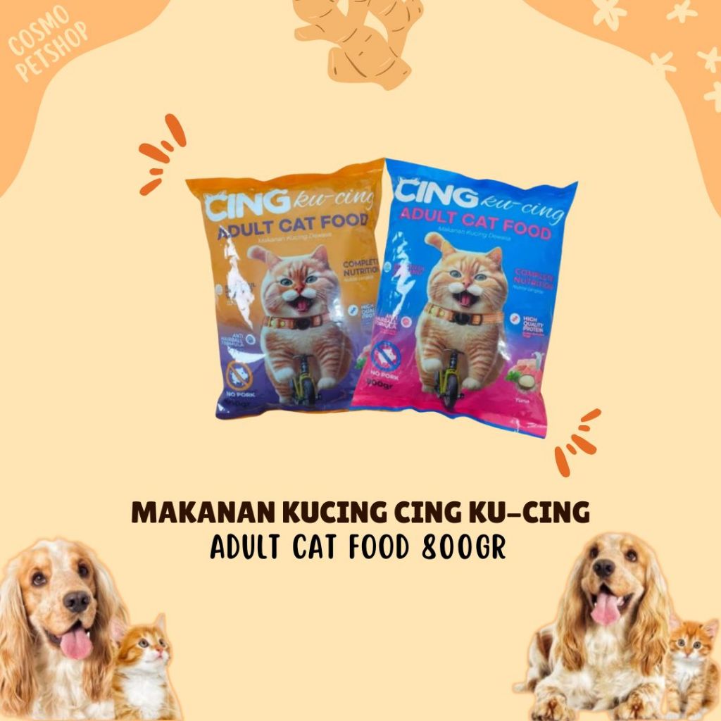 Jual Makanan Kering CING KU-CING Untuk Adult CatFood DryFood 800gr ...