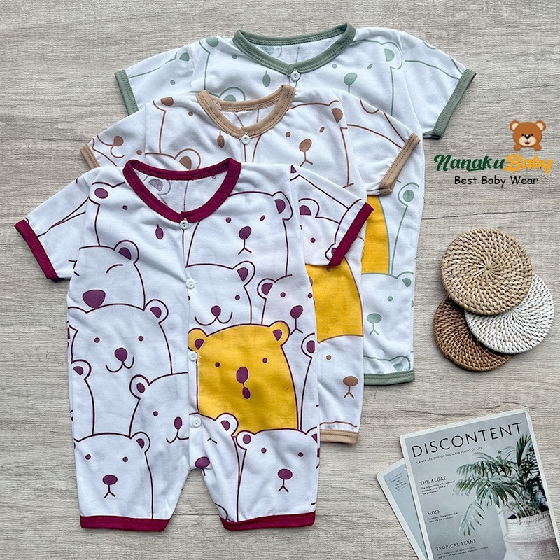 Jual Nanaku Baby - Isi 3 Pcs Romper Baby Newborn / Playsuit Daily ... Jual Nanaku Baby - Isi 3 Pcs Romper Baby Newborn / Playsuit Daily ...