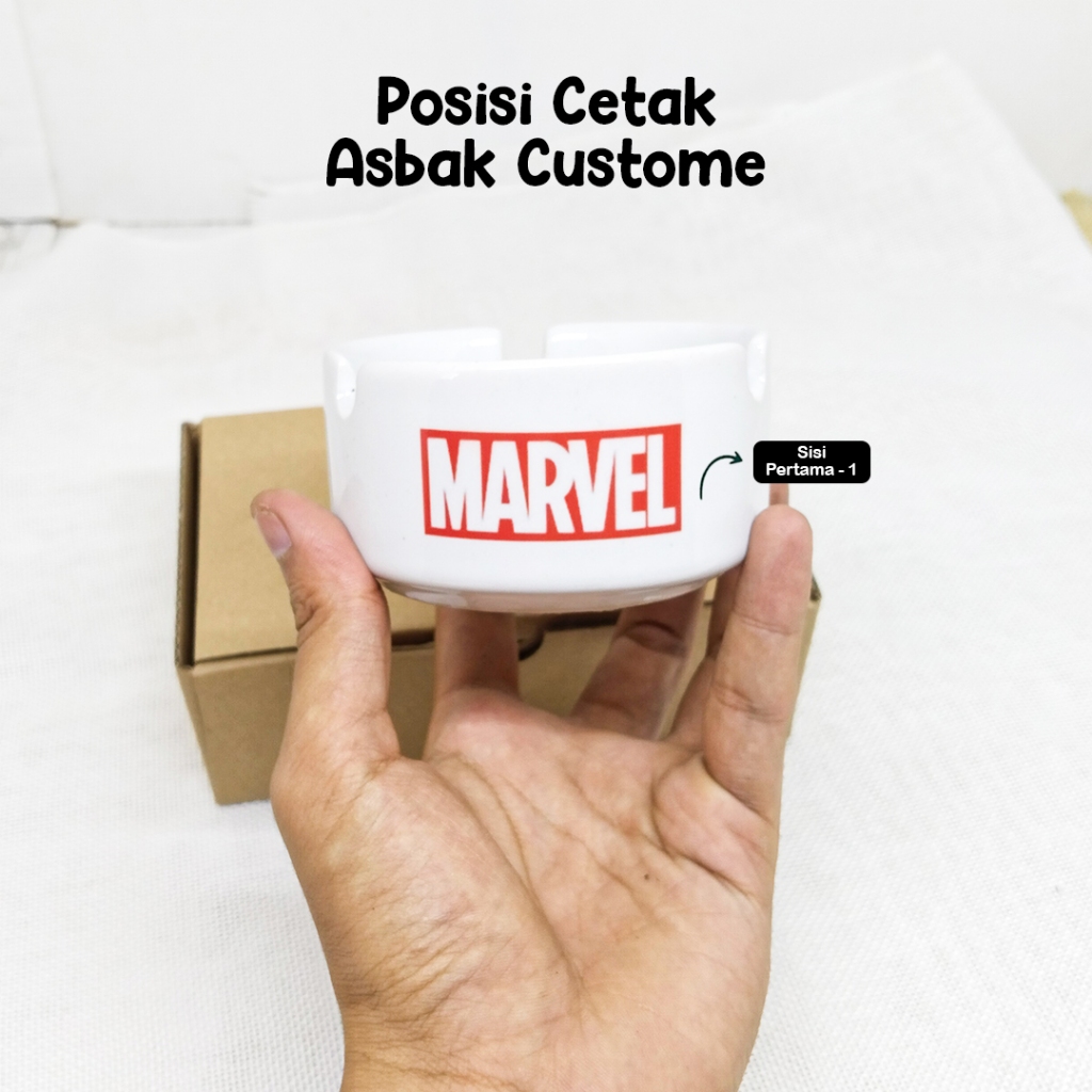 Jual CETAK ASBAK CUSTOM TANPA MINIMAL ORDER LANGSUNG JADI / FOTO ...
