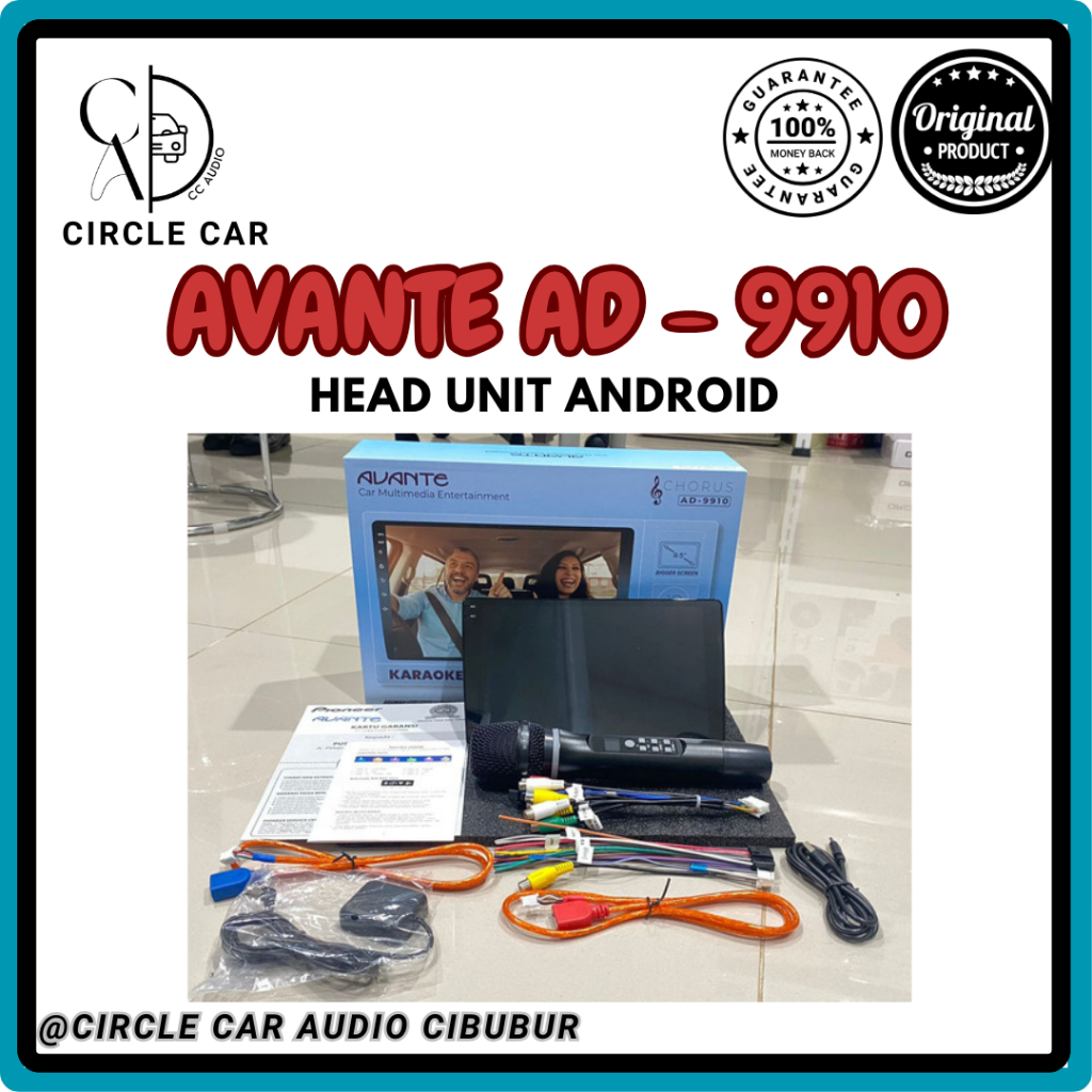 Jual HEAD UNIT ANDROID 9.5 INCH AVANTE CHORUS AD-9910 RAM 2/32GB ...