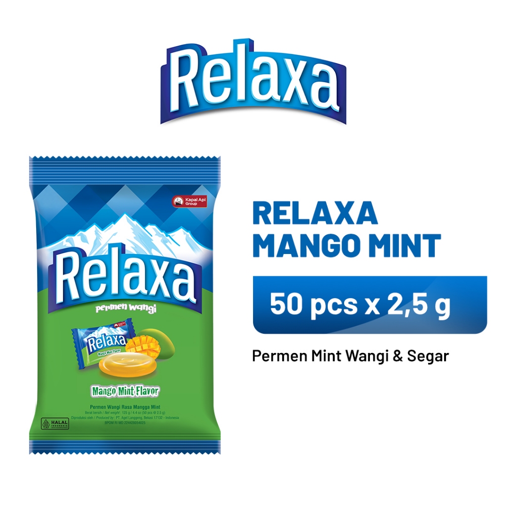Jual RELAXA Mango Mint 1 Bag (50 x 2.5 gr) | Shopee Indonesia