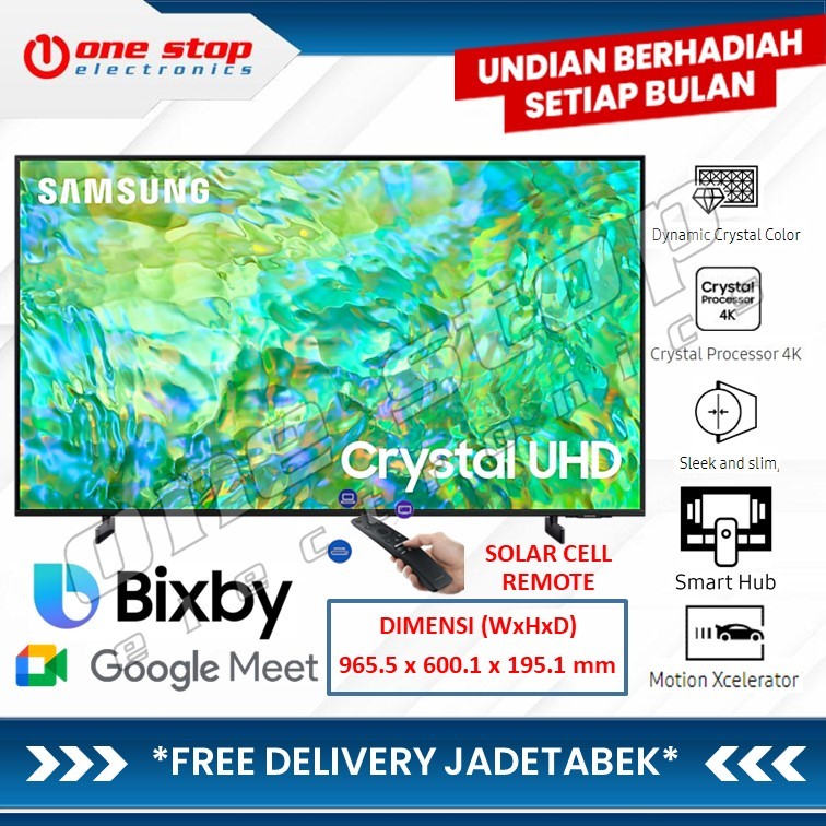 Jual SAMSUNG 43CU8000 CRYSTAL 4K UHD SMART TV 43 Inch UA43CU8000KXXD ...