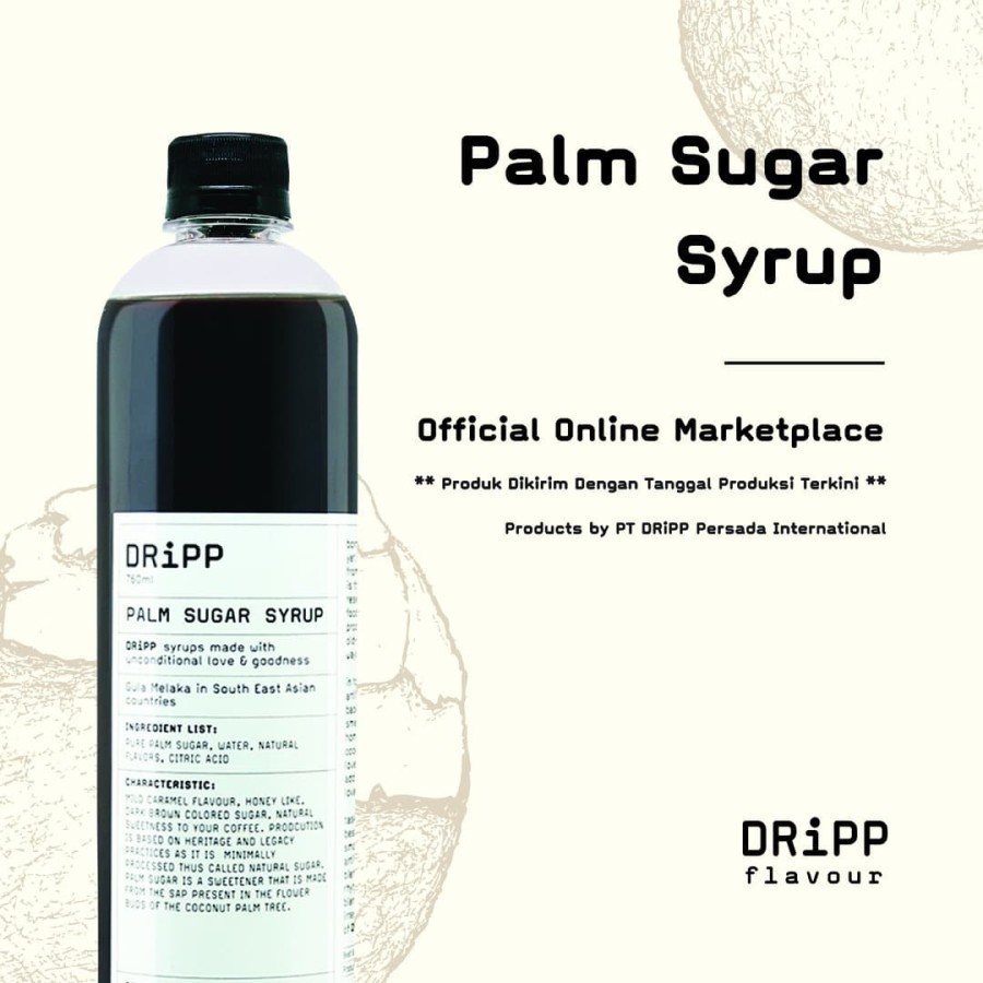Jual DRiPP Palm Sugar Syrup (Brown Sugar Syrup/Sirup Gula Aren ...