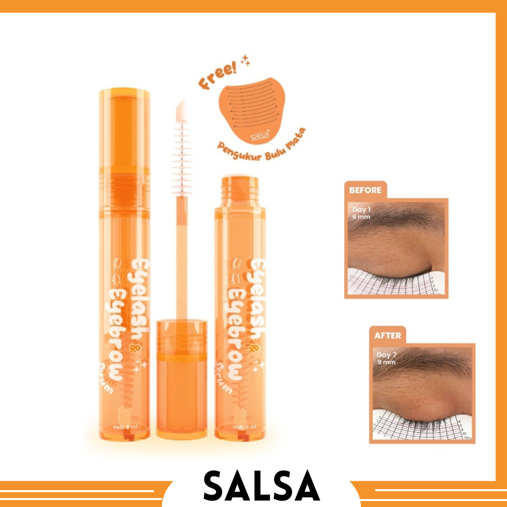 Jual Salsa Eyelash & Eyebrow Serum 5ml/Serum Alis & Bulu Mata | Shopee ...