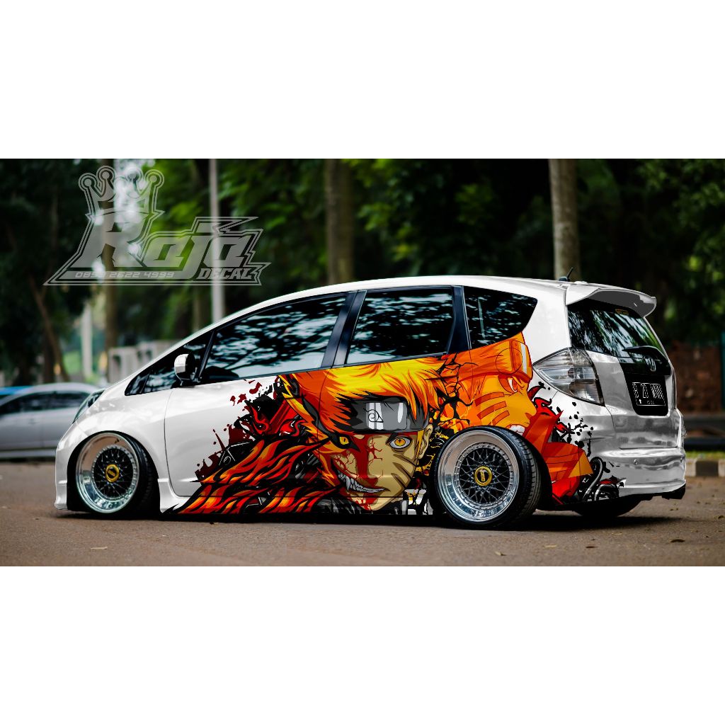 Jual Decal Sticker Striping Mobil Honda Jazz Disain Naruto | Shopee ...