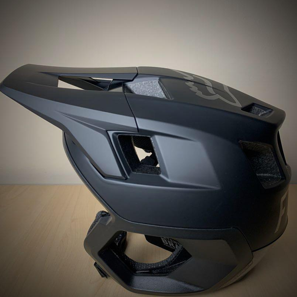 Jual Fox Dropframe PRO Black Helm Sepeda MTB Enduro Original | Shopee ...