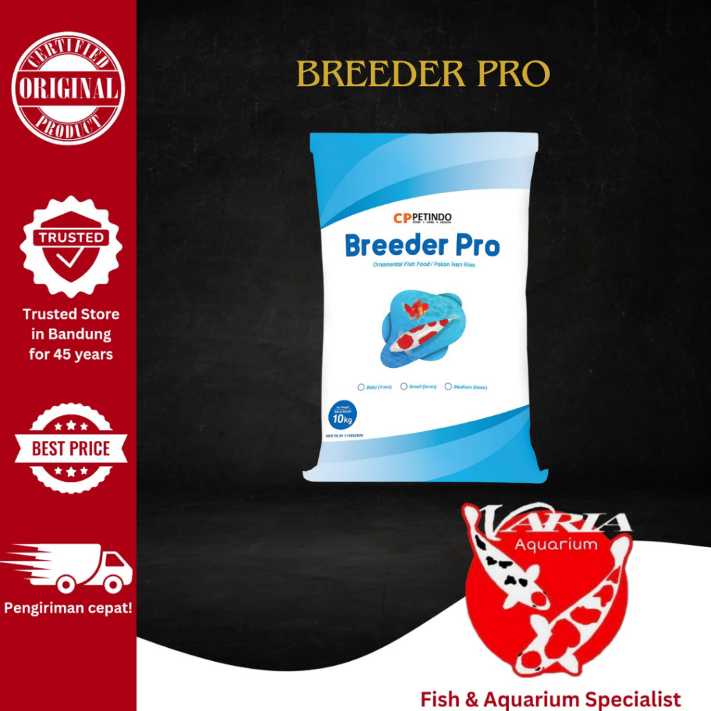 Jual Pelet Koi BREEDER PRO 10Kg - Breeder Pro Fish Food 10kg Floating ...