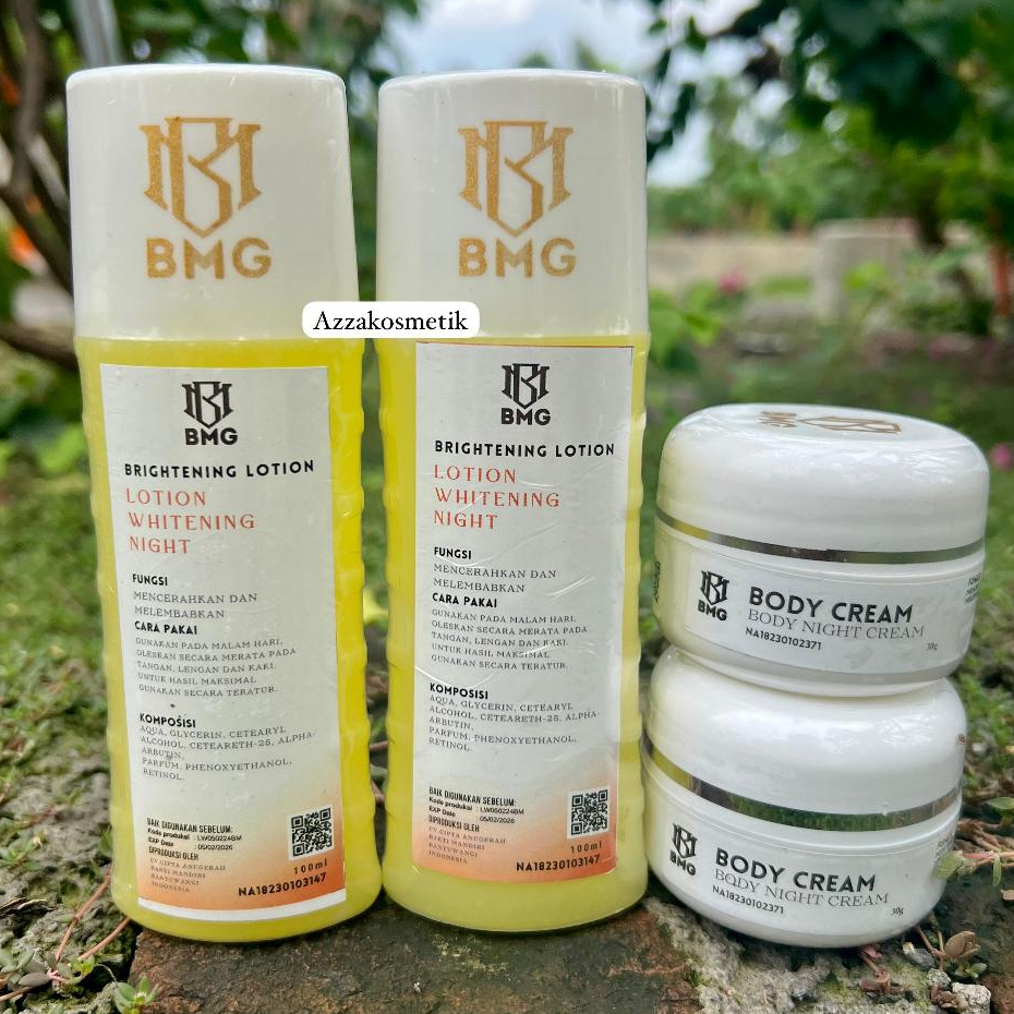 Jual PAKET BMG CEPET PUTIH (2 LOTION DAN 2 BODY CREAM) ORIGINAL BPOM ...