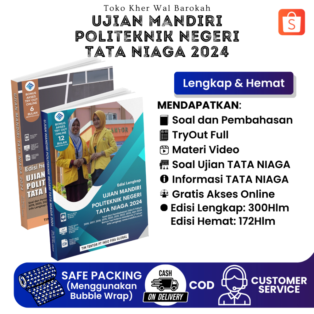 Jual Edisi Terbaru Buku UJIAN MANDIRI POLITEKNIK NEGERI TATA NIAGA 2024 (Edisi Lengkap & Edisi ...