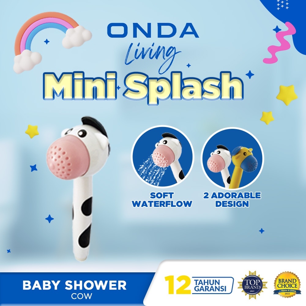 Jual ONDA Shower Mandi Anak Mandi Genggam Kepala Shower Sapi Aliran Air ...