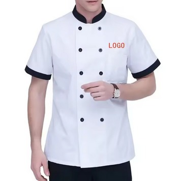 Jual Baju Chef Kemeja Lengan Pendek BORDIR MASTERCHEF/NAMA kemeja Koki ...