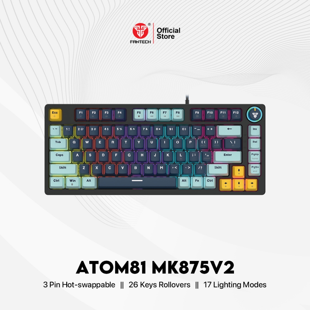 Jual Fantech ATOM MIZU SERIES Keyboard Mechanical Gaming ATOM 63 81 96 Hotswappable 3 Pin ...