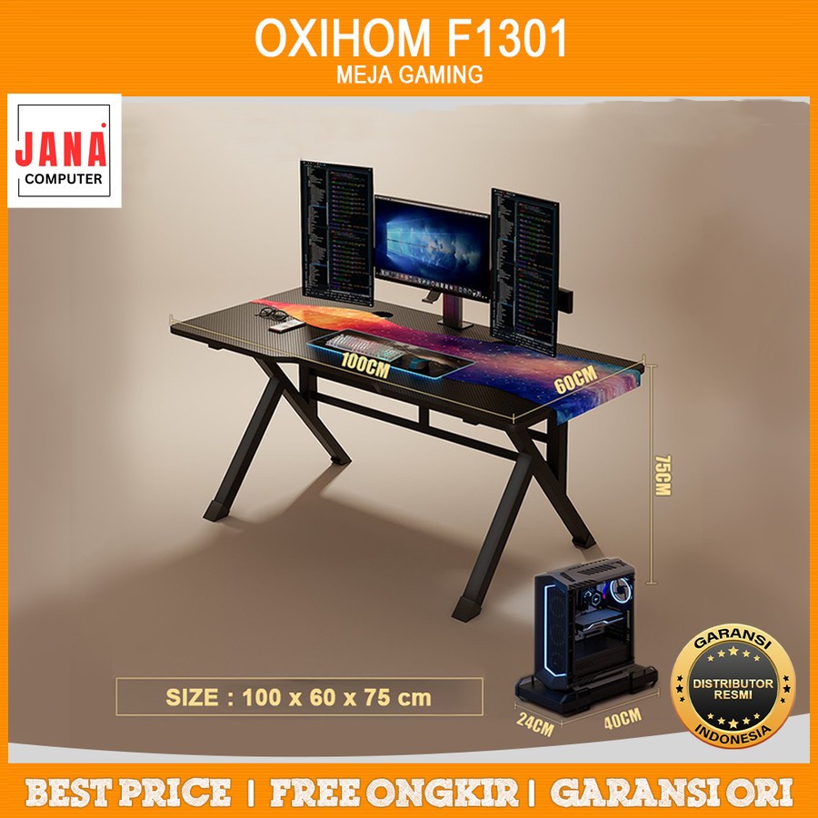Jual Oxihom F1301 Meja Gaming | Meja Kerja Minimalis Belajar Komputer ...