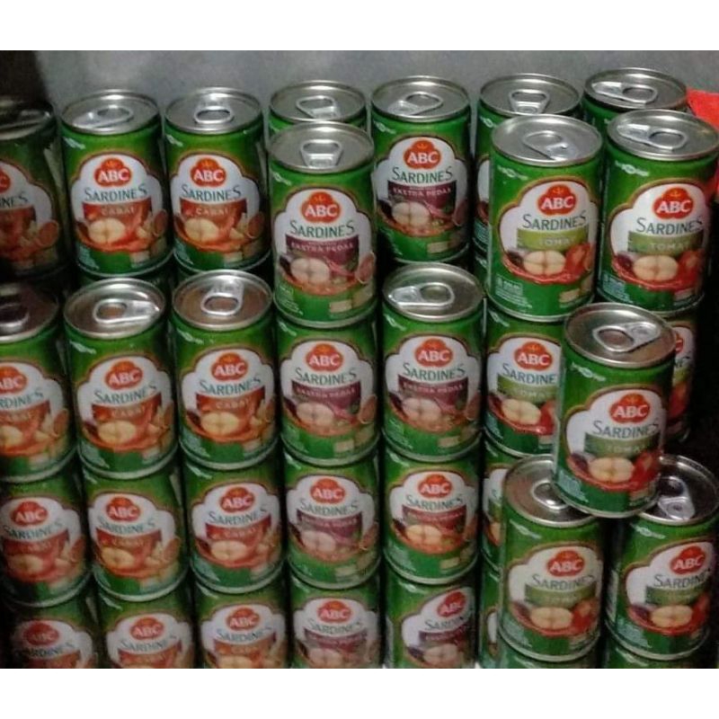 Jual sarden ABC kaleng 155 gram/sardines kaleng all varian | Shopee ...