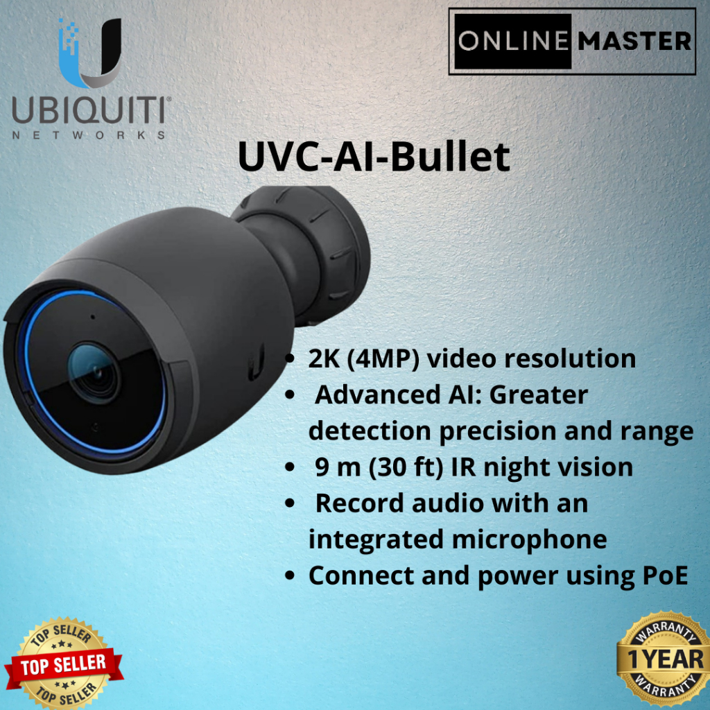 Jual Ubiquiti Camera AI Bullet UVC-AI-Bullet | Shopee Indonesia