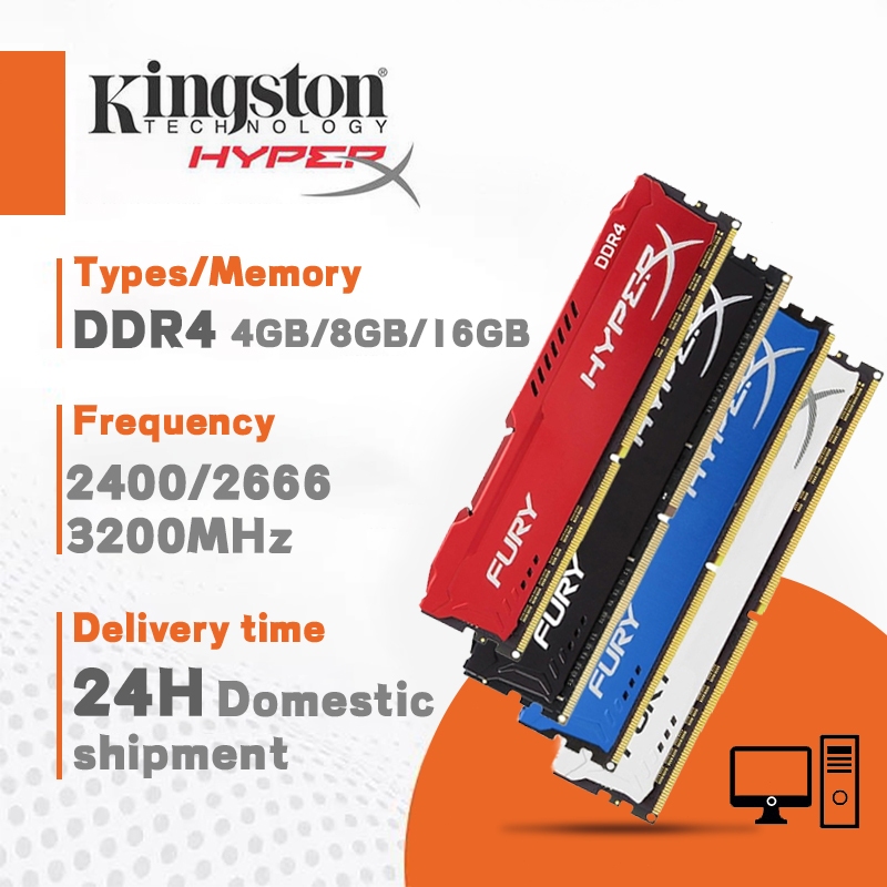 Jual (Jakarta Spot)4gb/8GB/16GB Kingston Hyperx 2400/2666/3200MHZ ...