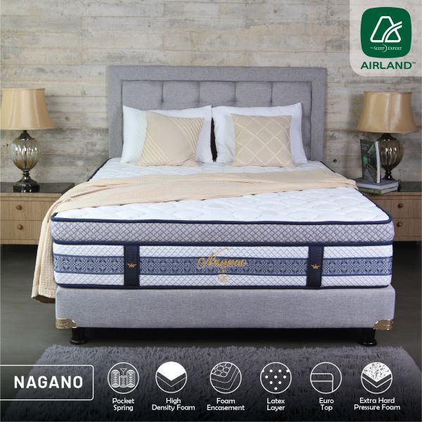 Jual Kasur Pocket Spring Bed Airland new Nagano (Mattras Only) | Shopee ...