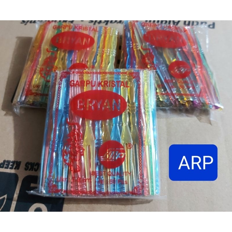 Jual Garpu Mini 8cm/Garpu kueh warna warni/garpu kecil/garpu kristal ...