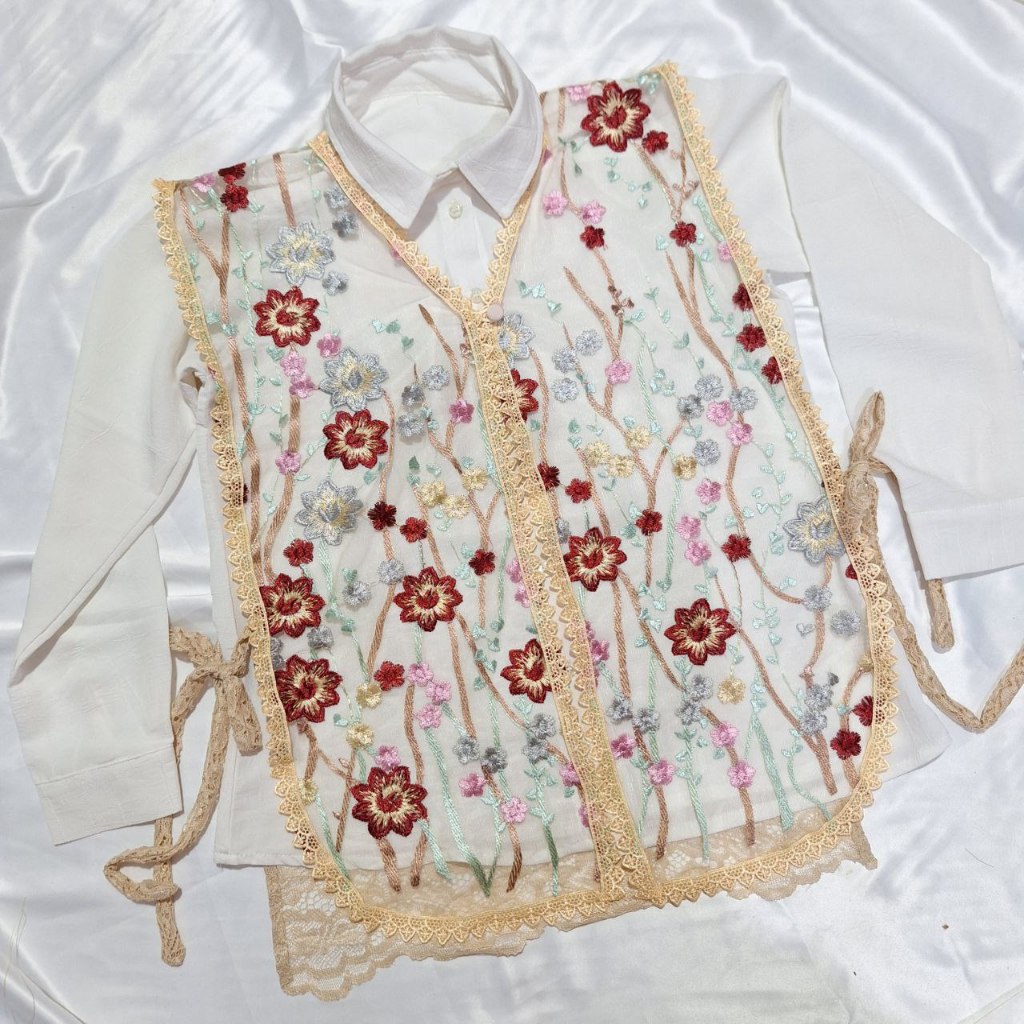 Jual Batiker25 Raya Rayya Series Vest Rompi Gardenia Tille Brukat ...