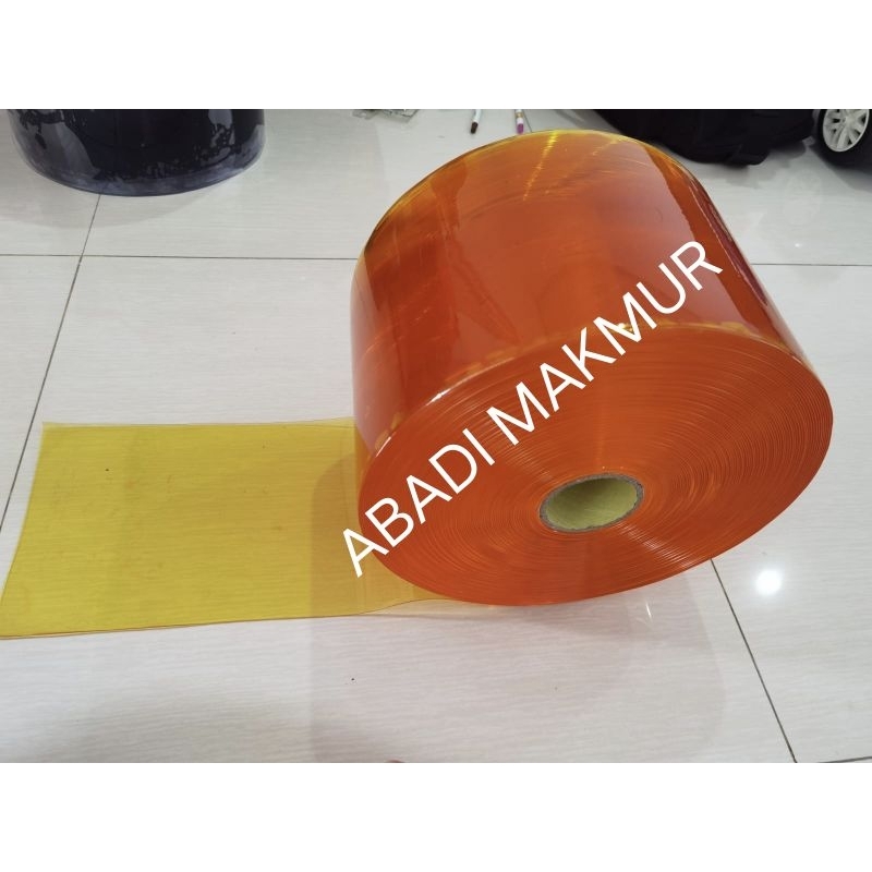 Jual Tirai PVC Curtain yellow Roll 2mm X 20cm X 50 meter | Shopee Indonesia