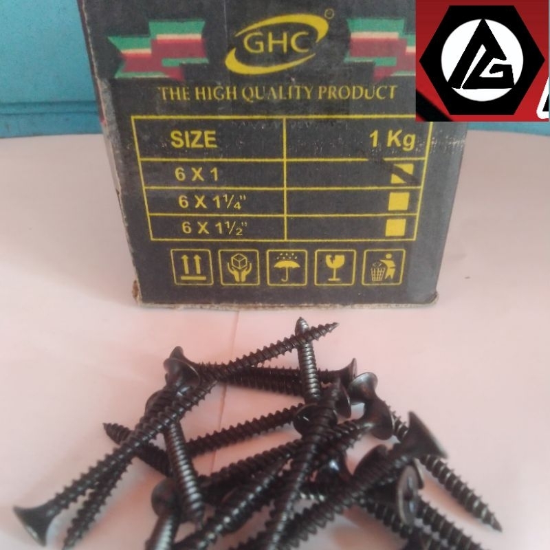 Jual [Perkotak] Sekrup Gypsum 6x1 1/4" 1000 gr / Drywall Screw 1 1/4 (3 cm) | Shopee Indonesia