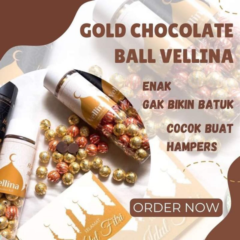 Jual COKLAT VIRAL CHOCOLATE BALL VELLINA ENAK DAN GK BIKIN BATUK ...