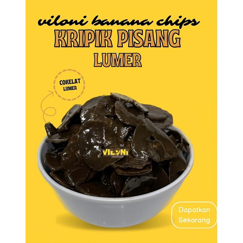 Jual KERIPIK PISANG LUMER / KERIPIK PISANG COKELAT LUMER 200GR | Shopee ...