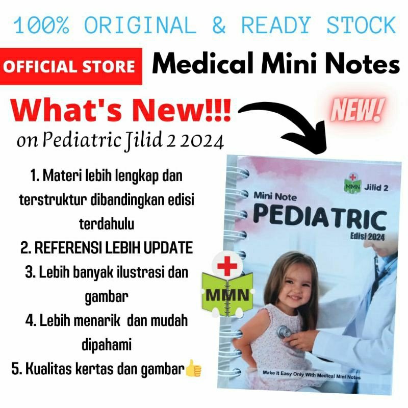 Jual EDISI TERUPDATE | Medical Mini Notes - Pediatric || MMN Pediatri ...