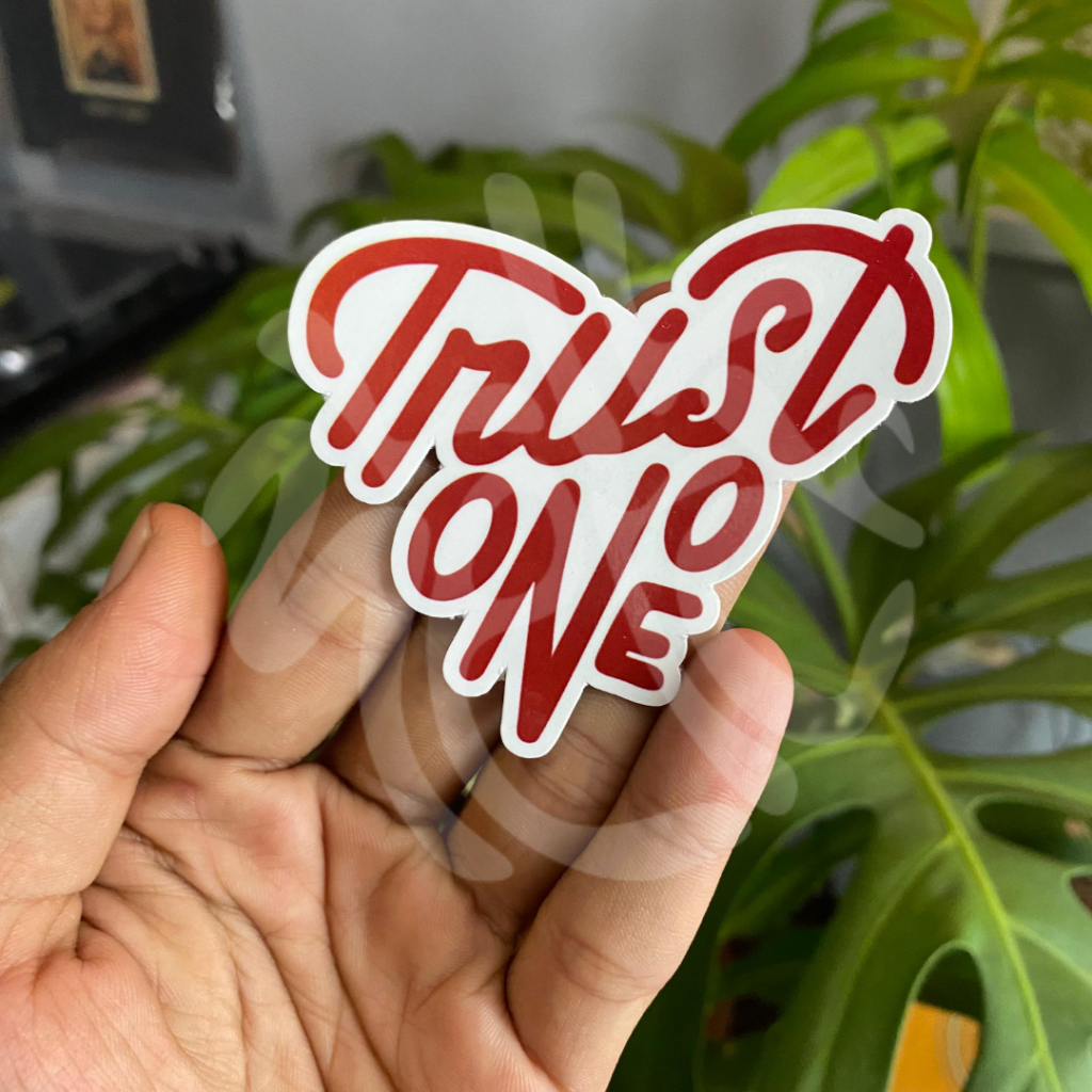 Jual sticker trust one / aesthetic sticker / sticker tumblr / aesthetic ...