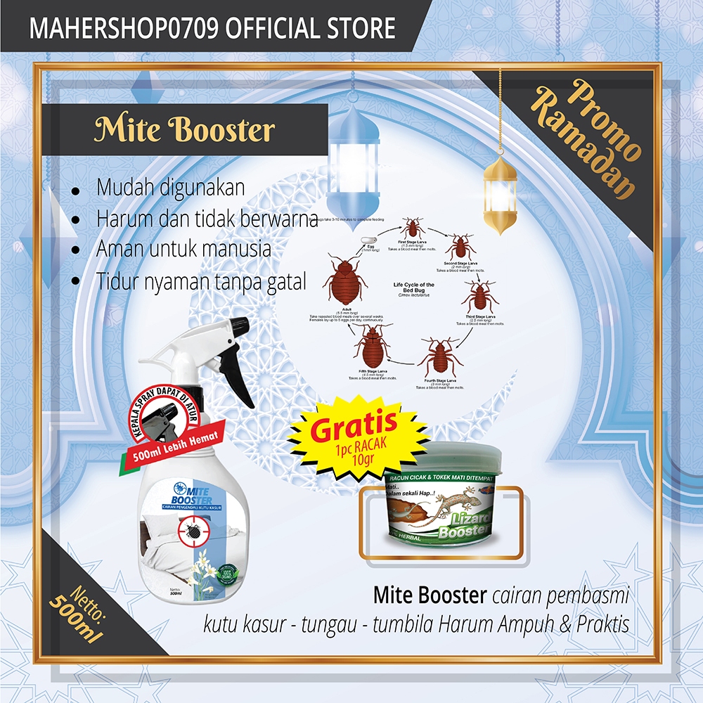 Jual Mite Booster obat racun pengendali kutu Kasur & Sofa semprot, obat ...