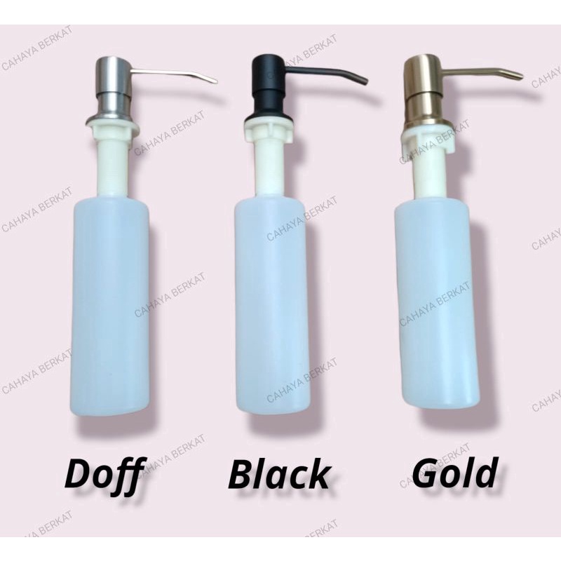 Jual Bayar Di TempatTempat sabun cair tanam sink gold black dof bahan ...