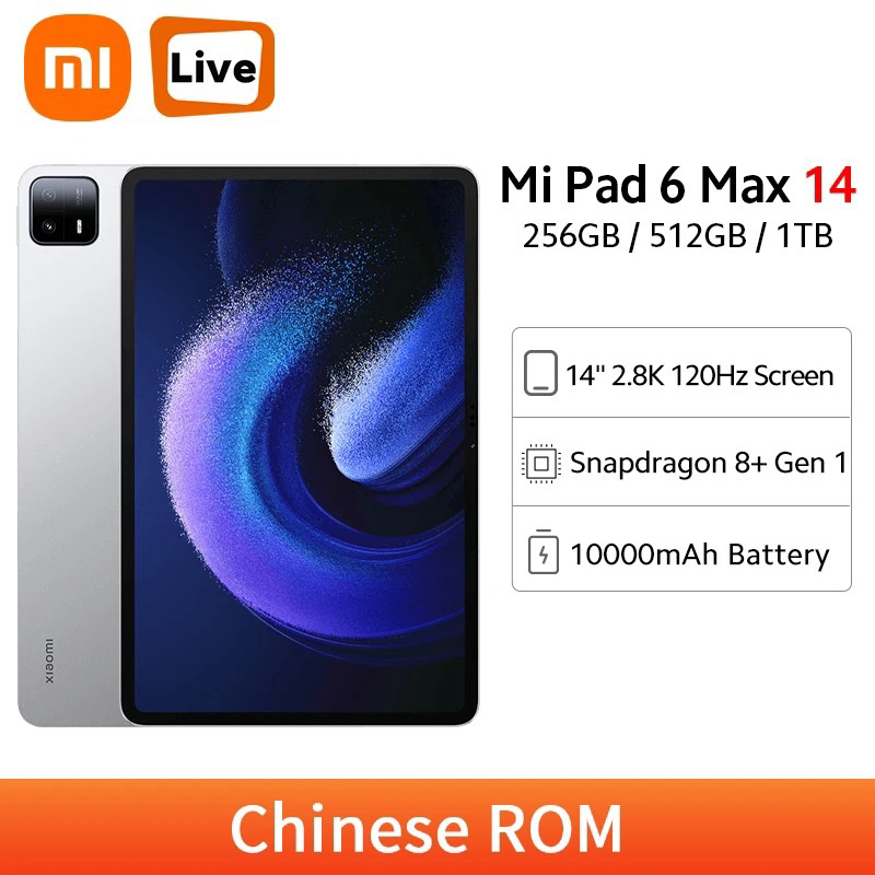 Jual Xiaomi Pad 6 Max 14 Inch 256/512/1TB Snapdragon8+ Gen2 Pc Android Tablet | Shopee Indonesia