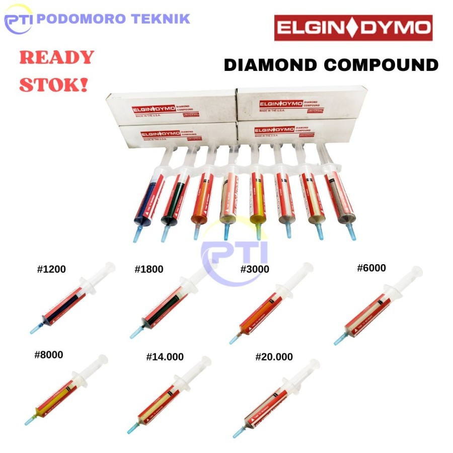 Jual ELGIN DYMO Diamond Compound Grade 1200 1800 3000 6000 8000 Made In ...