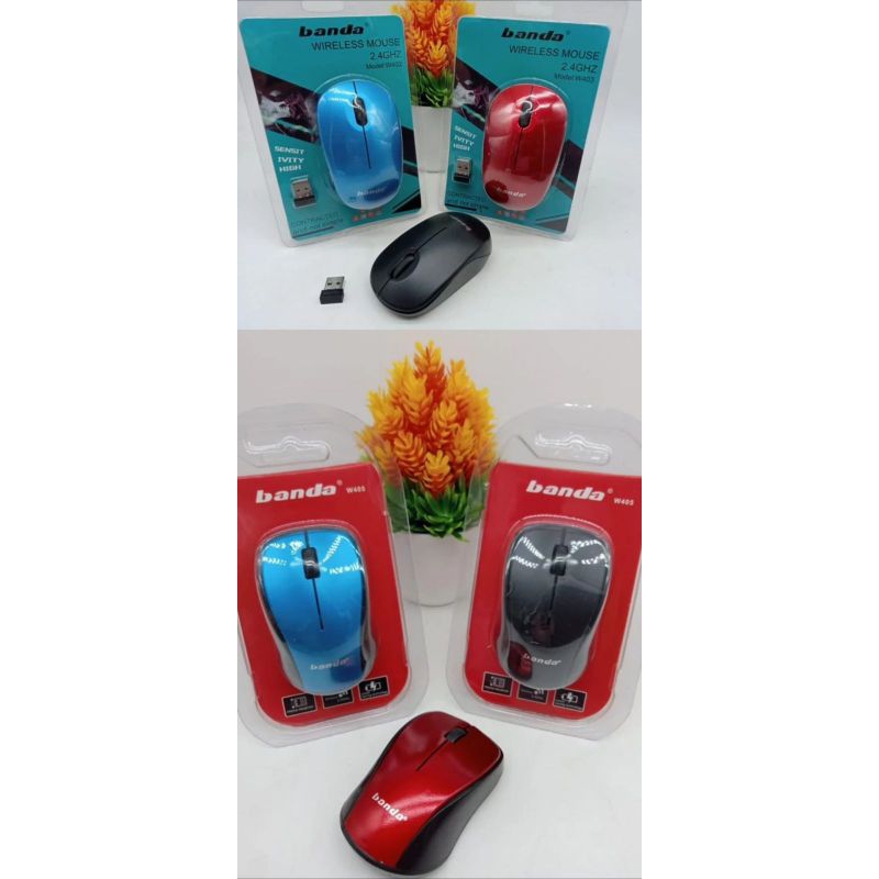 Jual MOUSE BANDA W403/W405 WIRELESS | Shopee Indonesia
