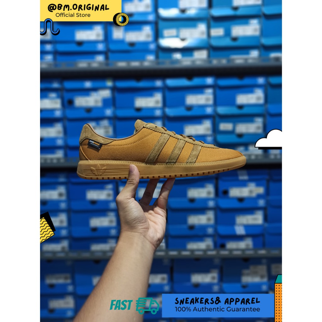 Jual Adidas Bermuda Cordura Mesa Brown Desert Gum IG6186 | Shopee Indonesia
