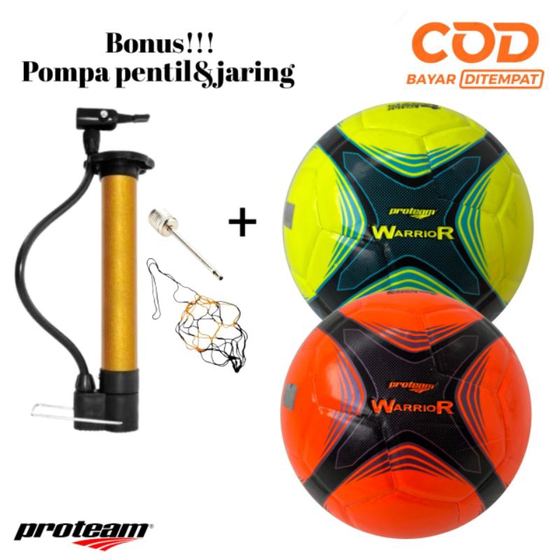 Jual BOLA FUTSAL PROTEAM WARRIOR SIZE 4 FUTSAL ORIGINAL/GRATIS POMPA ...