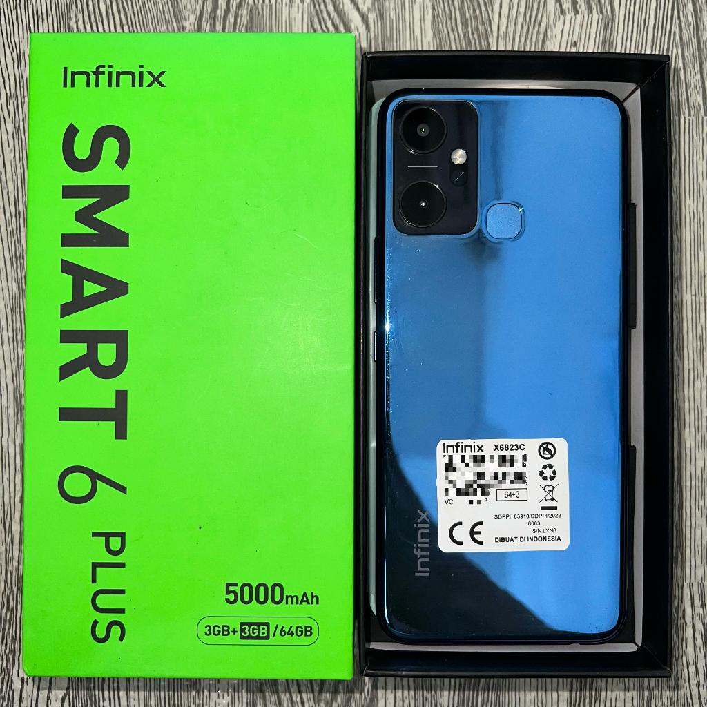 Jual Infinix Smart 6 Plus 3/64gb Second Fullset Original Resmi | Shopee ...