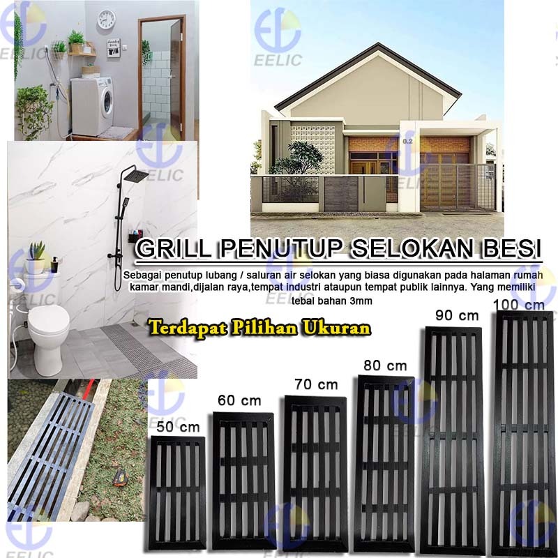Jual EELIC PES-BESI 100CM Grill penutup got selokan air bahan besi ...