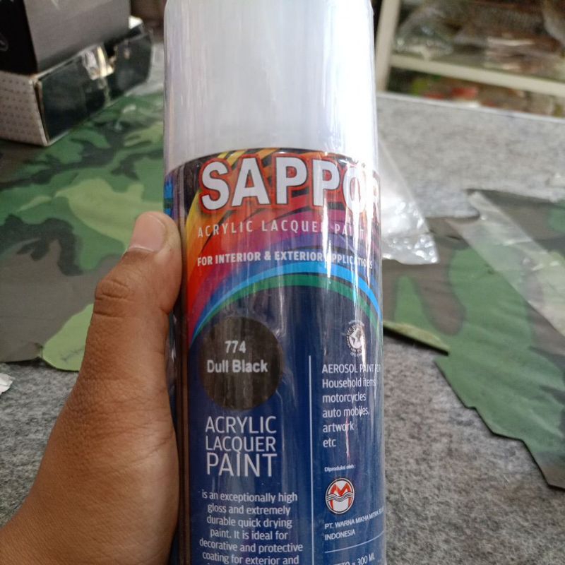 Jual cat saporo hitam dop | Shopee Indonesia