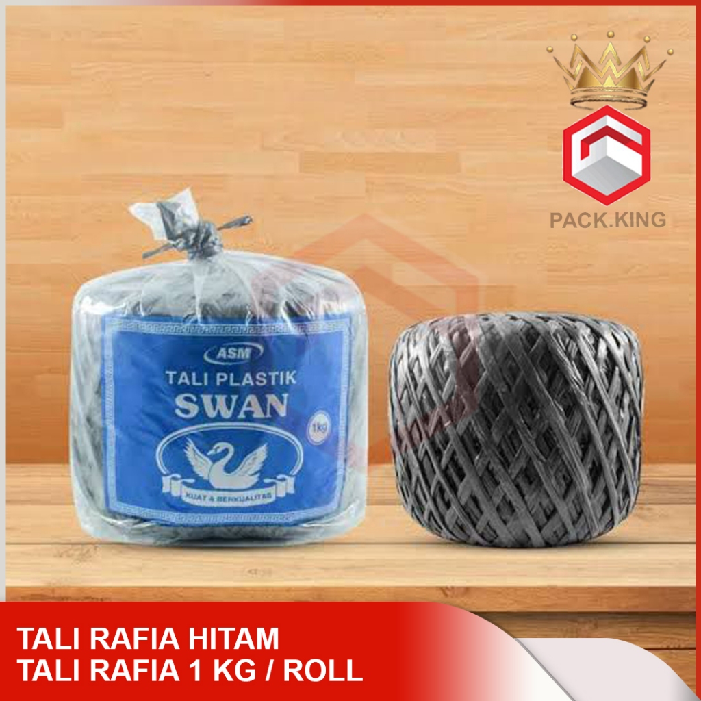 Jual TALI RAFIA 1Kg Hitam Besar / TALI RAFIA 1 Kg Hitam / Tali Rafia ...