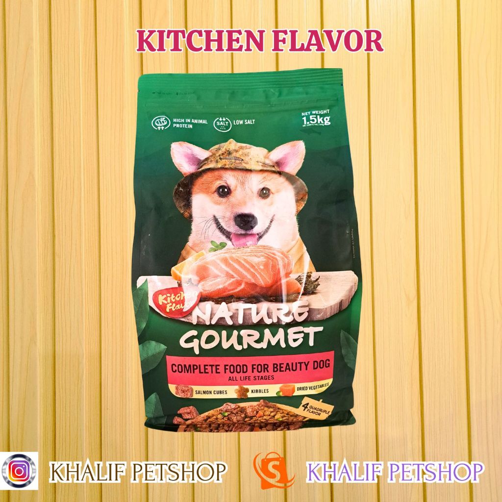 Jual KITCHEN FLAVOR NATURE GOURMET COMPLETE FOOD FOR SMALL BREED BEAUTY ...