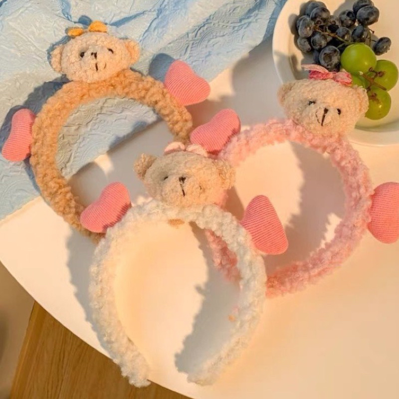 Jual Bando Lucu Beruang / Bandana Motif Bear Love Lucu / Cuties ...