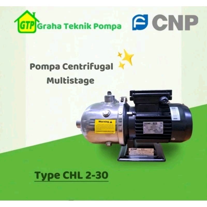 Jual CNP CHL 2-30 Pompa Air Horizontal Multistage Pompa air stainless ...
