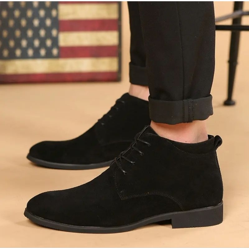 Jual SEPATU PRIA KEREN KEKINIAN VIRAL PANTOFEL STEVEN KULIT SUEDE WARNA ...